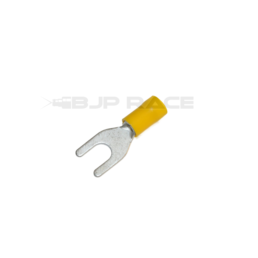 Terminal yellow fork 6,4mm 10-Pack - Bjprace.se